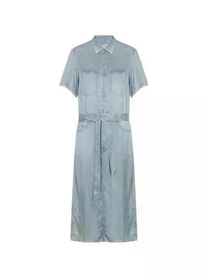 Rag & Bone Miramar Shirt Midi Dress - Blue