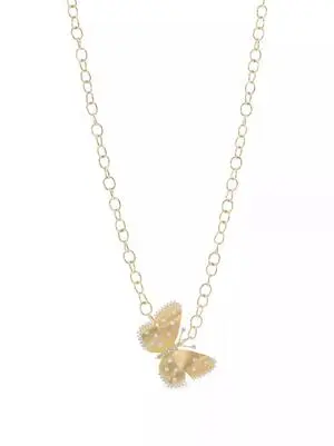 TANYA FARAH Butterfly Diamond Necklace - Gold