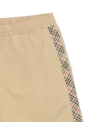 Burberry Check-stripe Swim Shorts
