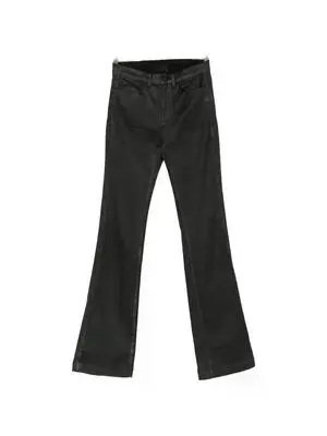 THOM KROM Coated Flared-leg Trousers - Black