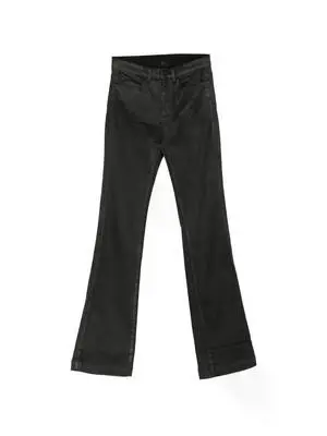 THOM KROM Coated Flared-leg Trousers