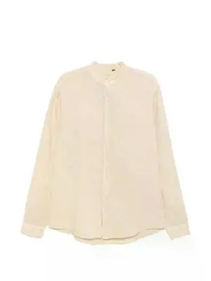 COSTUMEIN Band-collar Long-sleeve Shirt - Neutrals