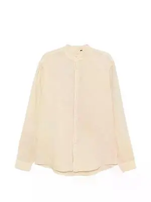 COSTUMEIN Band-collar Long-sleeve Shirt - Neutrals