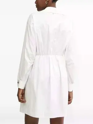 Armani Exchange Belted Shirt Mini Dress - White