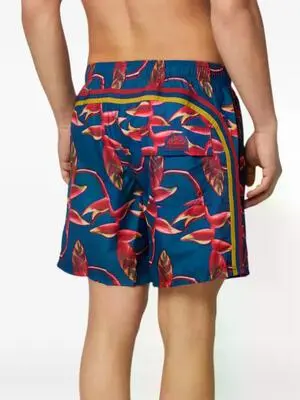 Sundek Floral-print Drawstring Swim Shorts