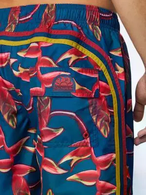 Sundek Floral-print Drawstring Swim Shorts
