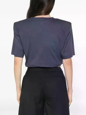 Magda Butrym Padded-shoulder Knotted T-shirt