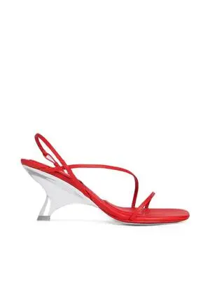 Simkhai Shadow Strappy Sandals - Red