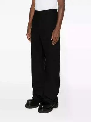 Rick Owens Pressed-crease Tailored Trousers - Black
