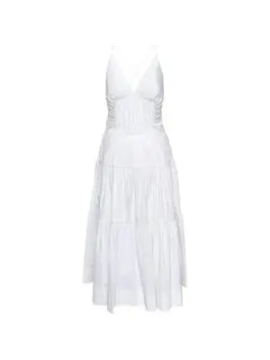 CLUB21 Cut-out Tiered Midi Dress