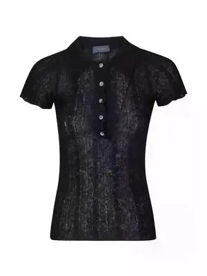 HAIKURE Laurie Short-sleeve Sweater - Black
