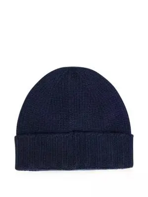 D4.0 Ribbed-knit Wool Beanie Hat