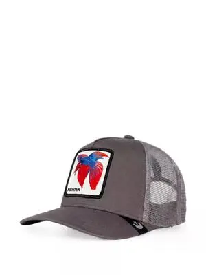 GOORIN BROS Patch-detail Mesh-panel Baseball Cap - Grey