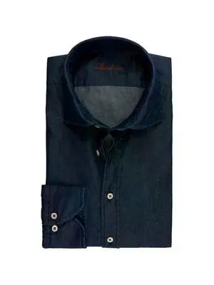 STENSTROMS Cutaway-collar Denim Shirt
