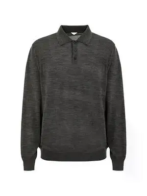 Malo Long-sleeve Polo Shirt - Grey