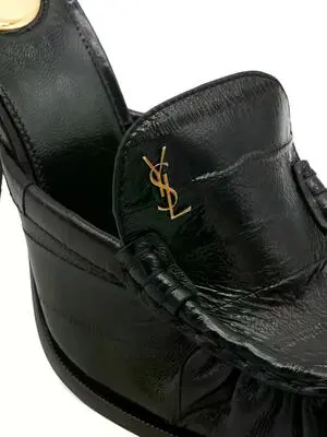 Saint Laurent Le Loafer Monogram Block-heel Loafers