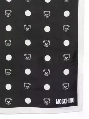 Moschino Teddy Bear Polka-dot Scarf