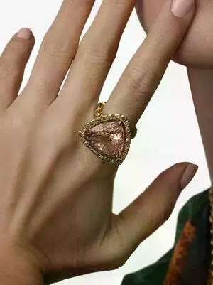 Coomi Morganite And Diamond Ring