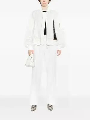 Undercover Zip-up Bomber Jacket With Stand Collar