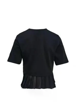 CLUB21 Pleated-hem T-shirt