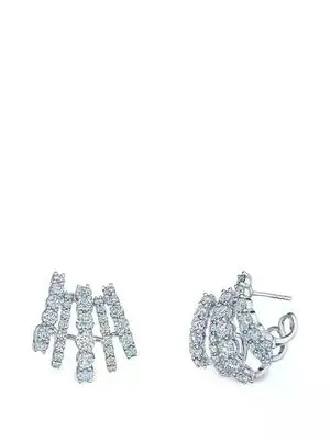 Kwiat Diamond Five Row Ear Cuff Earrings - Silver