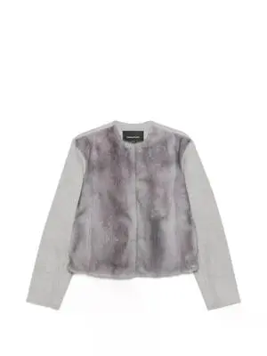 Fabiana Filippi Silk & Nylon Jacket With Real Mink