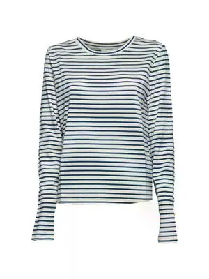 JCSOPHIE Striped Long-sleeve T-shirt - Neutrals