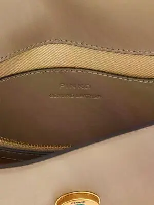Pinko Love One Leather Crossbody Bag