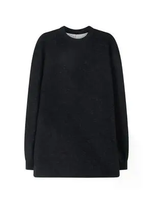 Rick Owens Oversized Crew-neck Sweater - Black