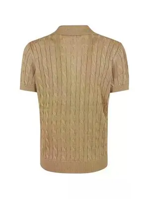 Ralph Lauren Cable-knit Short-sleeve T-shirt
