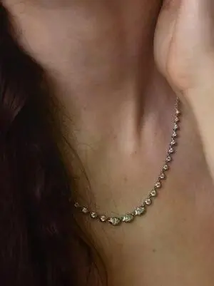 JADE TRAU Maverick Marquise And Round Diamond Necklace
