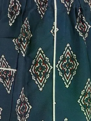 F.R.S FOR RESTLESS SLEEPERS Geometric Print Trousers - Blue