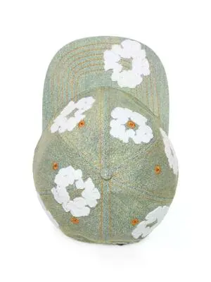 DENIM TEARS Cotton Wreath Denim Cap - Blue
