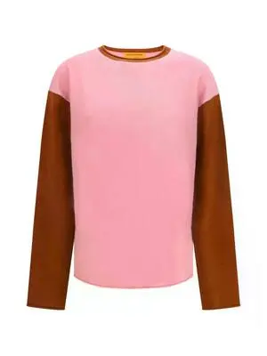 Guest In Residence Baseball Oversized Cashmere Sweater - Pink
