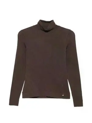 Herno Roll-neck Long-sleeve Sweater - Brown
