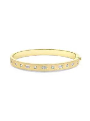 LOGAN HOLLOWELL Diana Diamond Bangle Bracelet