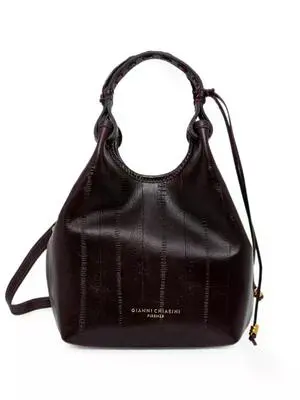 GIANNI CHIARINI Small Dua Leather Shoulder Bag - Red