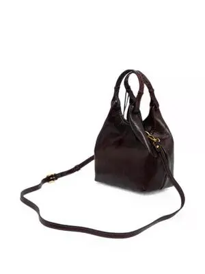 GIANNI CHIARINI Small Dua Leather Shoulder Bag