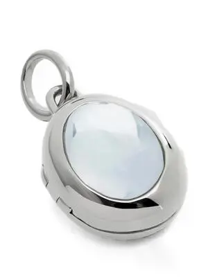 Monica Vinader April Birthstone Rock-crystal Locket Pendant