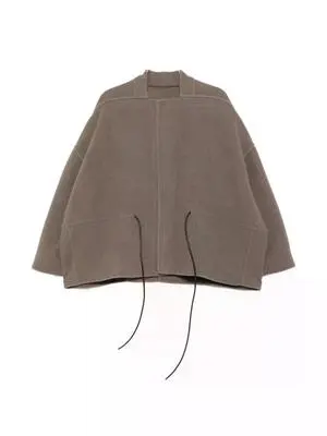 Rick Owens Sail Self-tie Flared Jacket - Grey