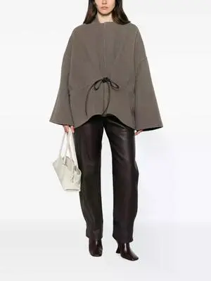 Rick Owens Sail Self-tie Flared Jacket