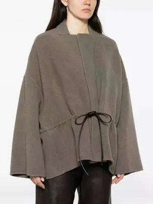 Rick Owens Sail Self-tie Flared Jacket