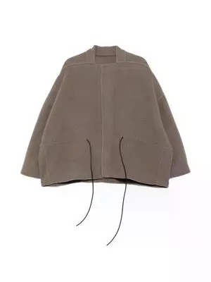 Rick Owens Sail Self-tie Flared Jacket - Grey