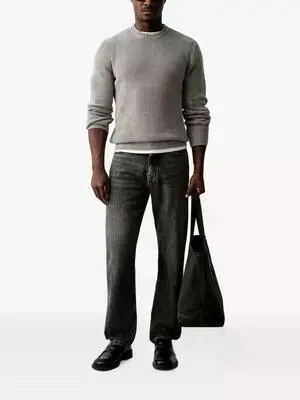 Guess Ribbed-knit Crew-neck Sweater