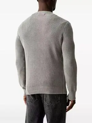 Guess Ribbed-knit Crew-neck Sweater
