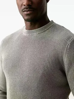 Guess Ribbed-knit Crew-neck Sweater