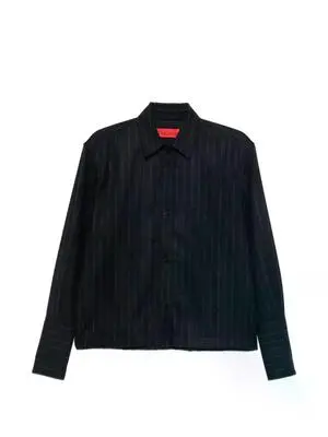 THELATEST Codie Pinstripe Long-sleeve Shirt - Blue