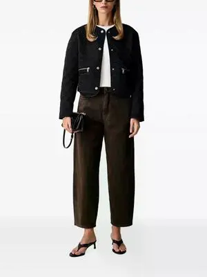 Guess Logo Quilted Jacket - Black