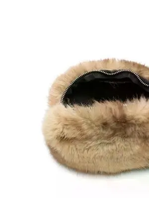 Apparis Faux Fur Pouch Bag - Neutrals