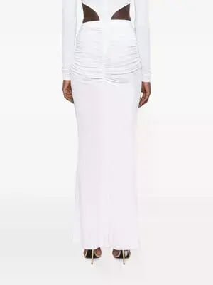 Elisabetta Franchi Logo-plaque Ruched Maxi Skirt